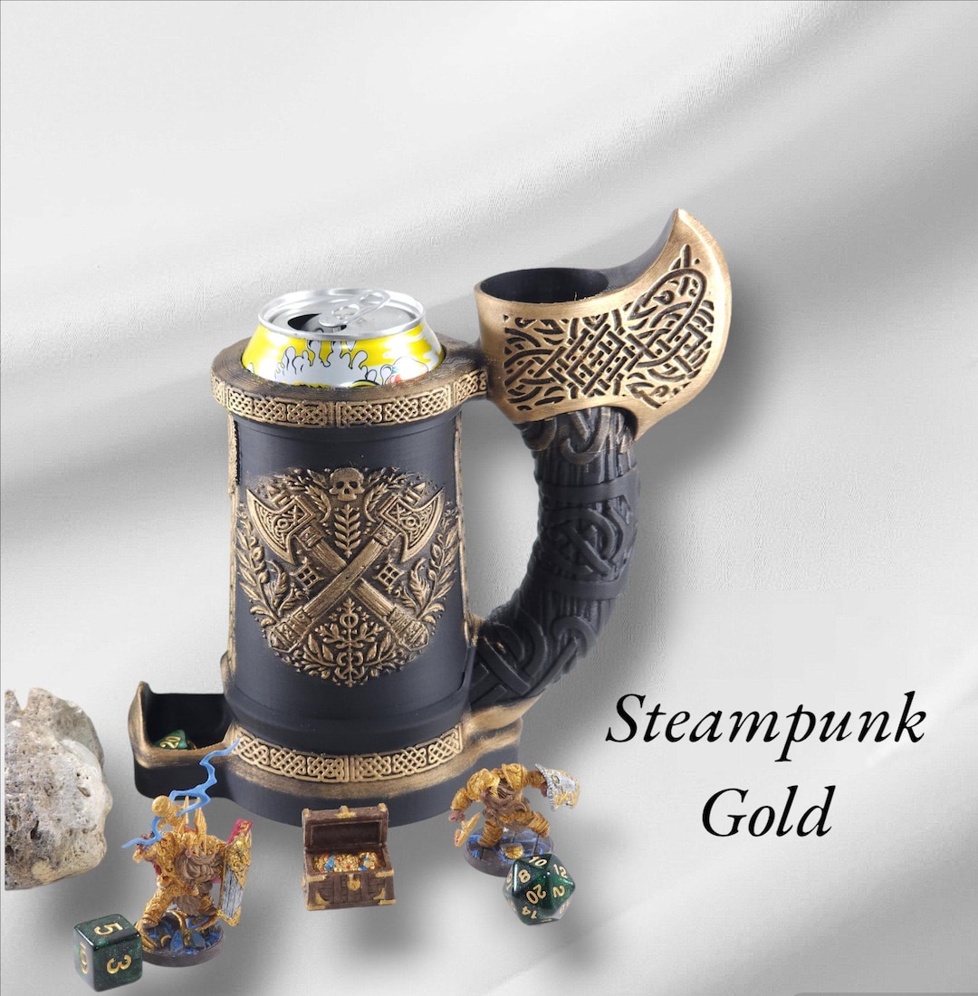Dwarven Ax Dice Tower Can Holder Dice Roller +FREE DICE SET Tabletop ...
