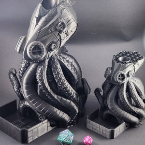 Steampunk Octopus Dice Tower Octo Tank Dice Roller Tabletop Game Dnd ...