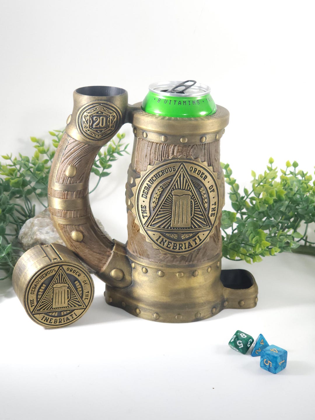 Beer Tankard Dice Tower Koozy Tabletop Rpg Can Holder Roller Free Dice ...