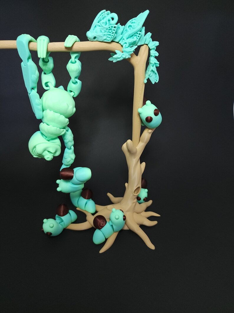Cute 3d Printed Snail Articulated Bug Fidget Zoo Sensory Animal Desk ...