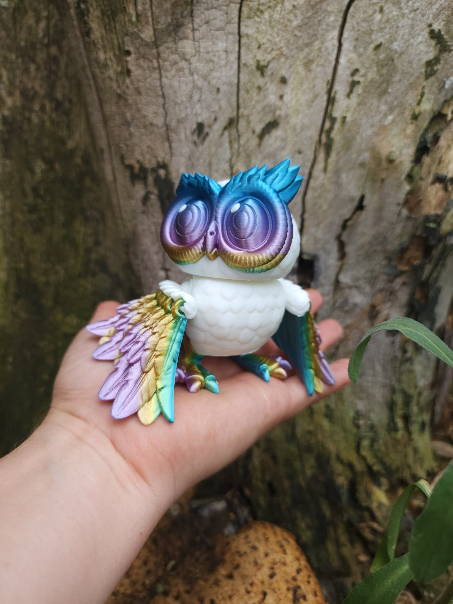 3d Printed Owl Fidget Articulated Owls Birds of Pray Owl - Etsy