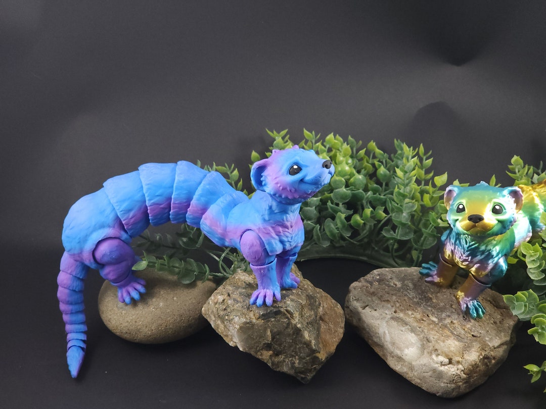 Articulated Ferret Sensory Pet Ferret 3d Printed Animal Cute Little ...