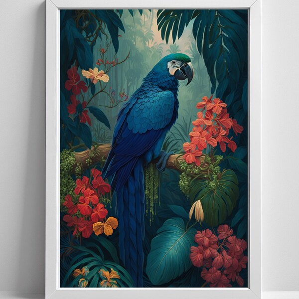 Macaw Poster - Etsy