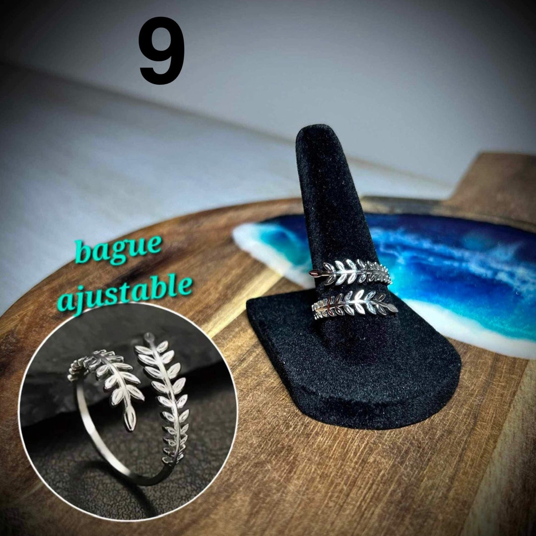Adjustable Stainless Steel Leaf Ring. - Etsy