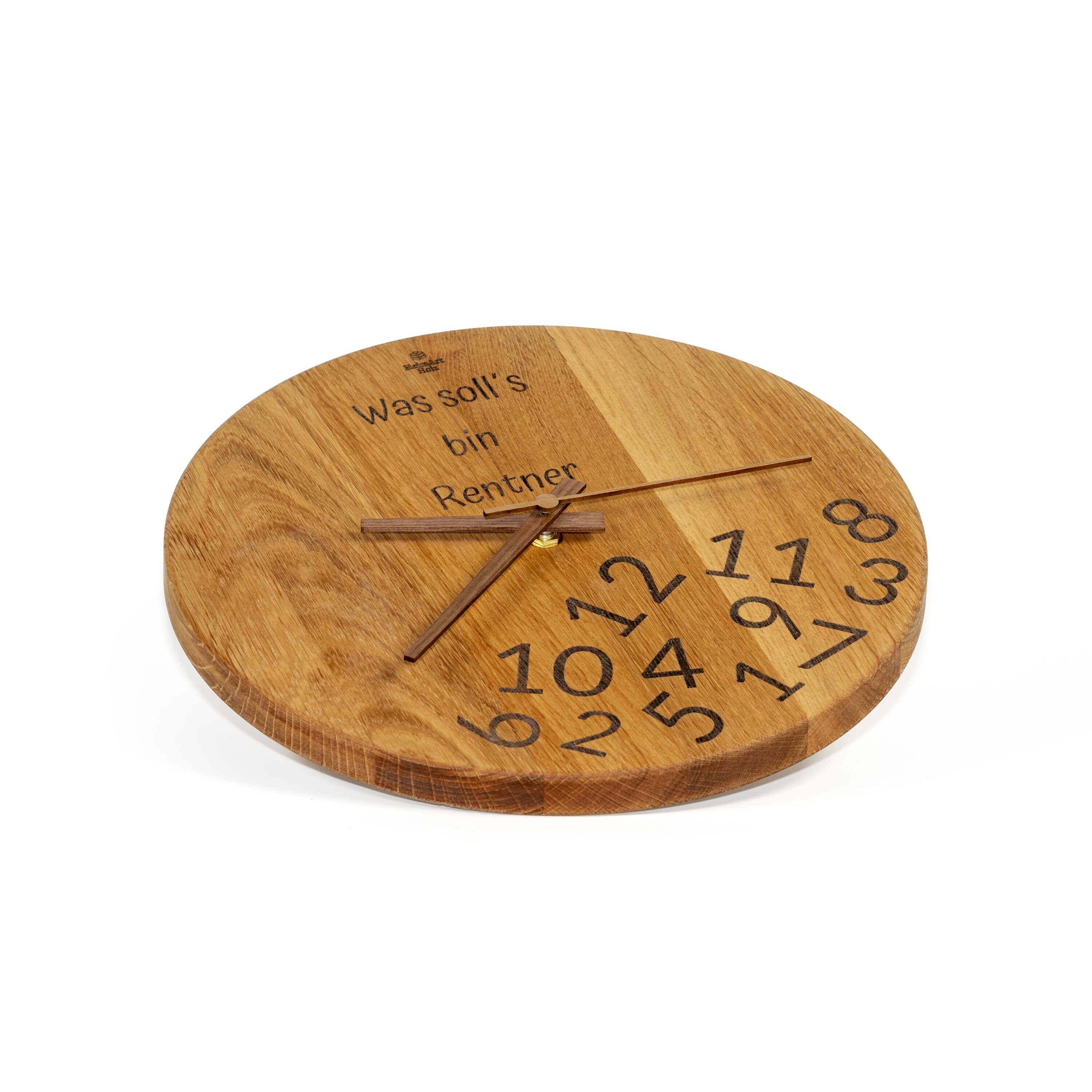 Personalizable Wall Clock Made of Solid Wood Heimartholz - Etsy