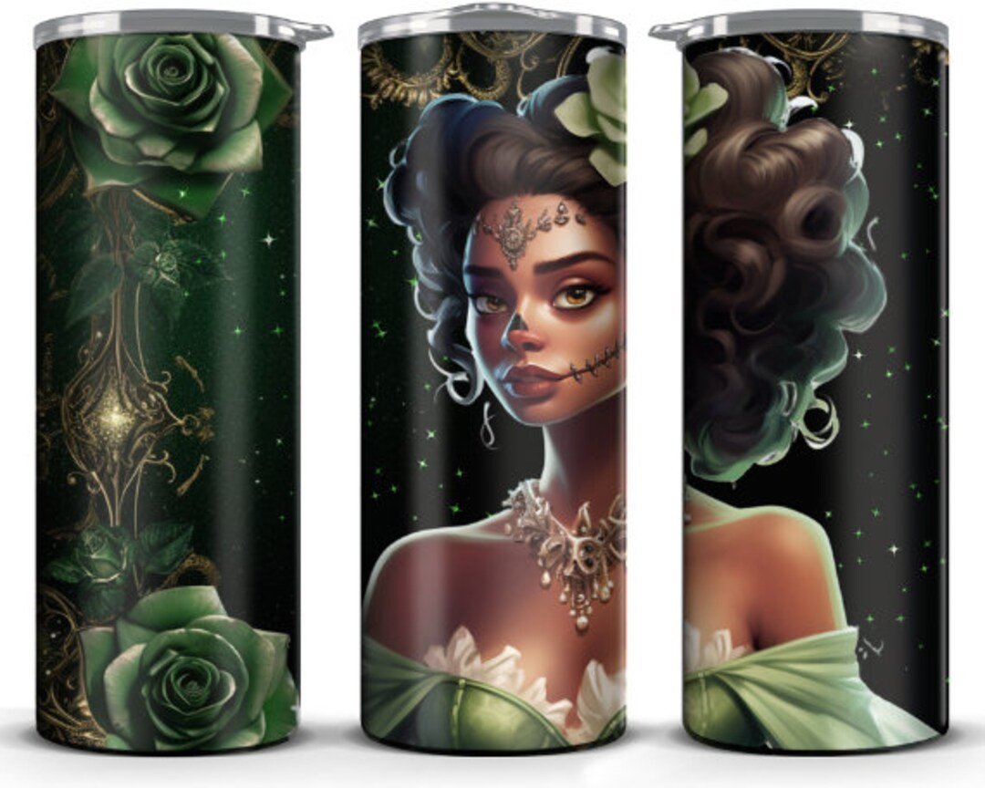Princess Tiana Halloween Wrap 3D Halloween Princess Tumbler - Etsy