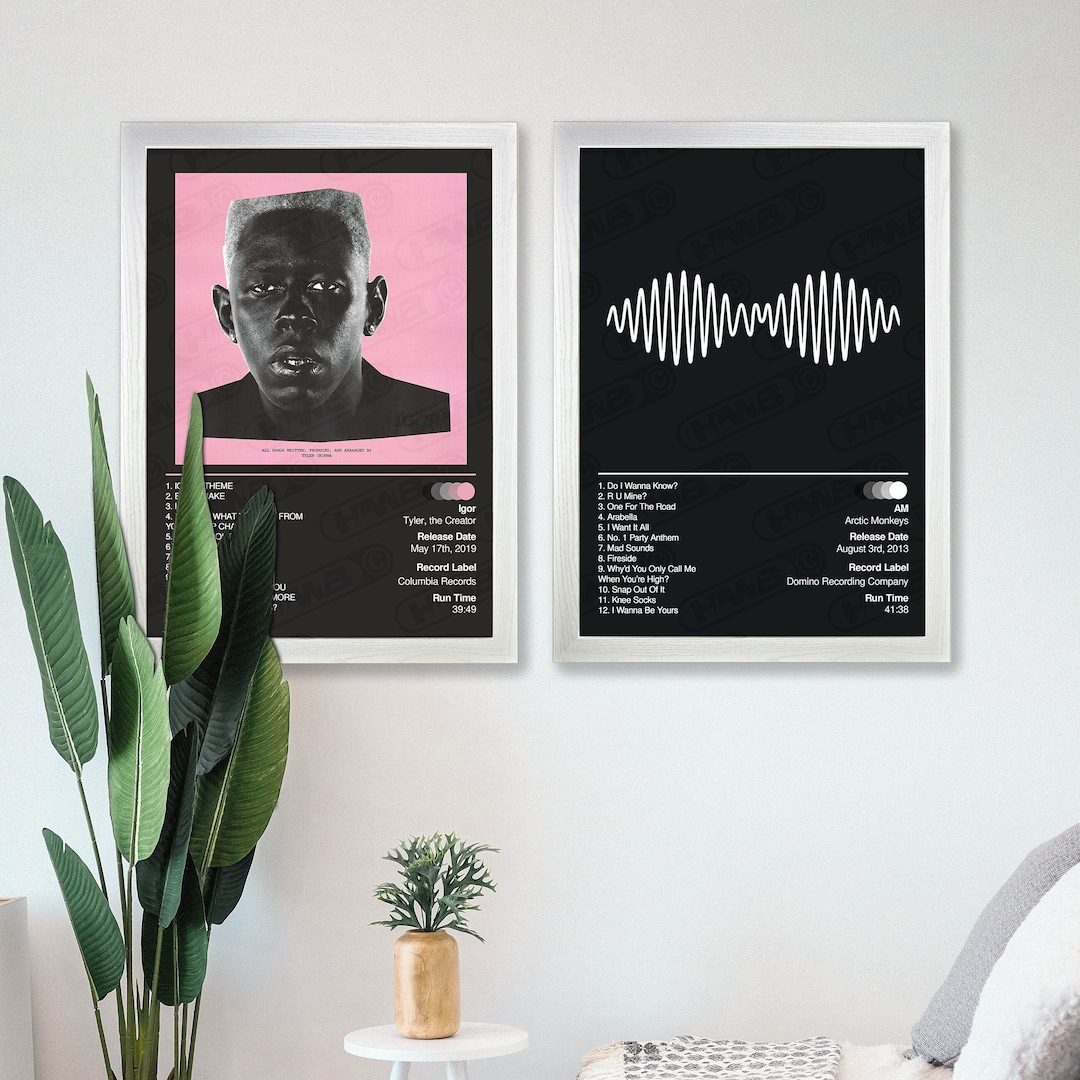 Custom Album Cover Art Print - Personalised Music Poster - Album Art ...