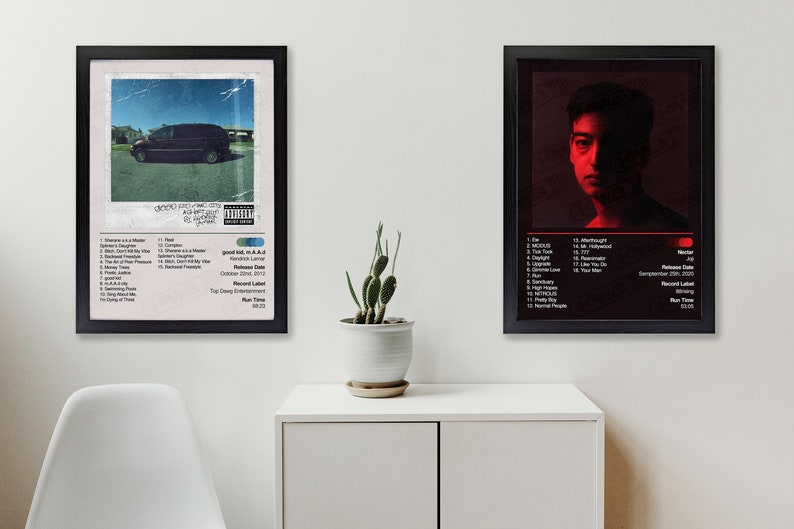 Custom Album Cover Art Print - Personalised Music Poster - Album Art ...