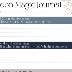 Moon Magic, Spiritual Guide to Lunar Cycle, Moon Ebook, Sisterhood ...