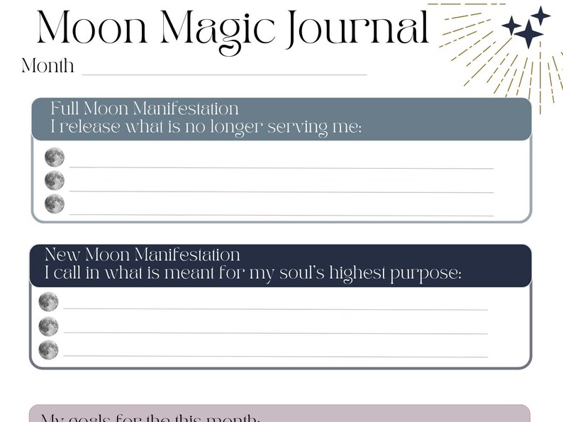 Moon Magic, Spiritual Guide to Lunar Cycle, Moon Ebook, Sisterhood ...