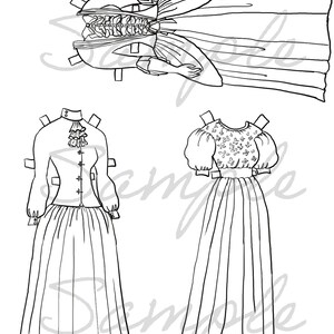 Printable Digital Princess Paper Doll Set “cecelia” - Etsy