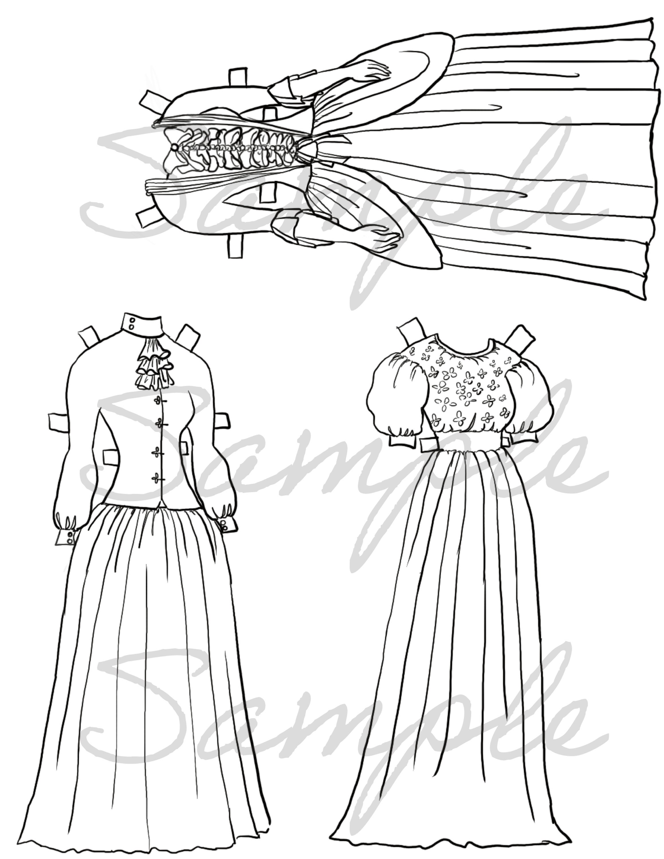 Printable Digital Princess Paper Doll Set “cecelia” - Etsy