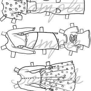 Printable Paper Doll “emily” - Etsy