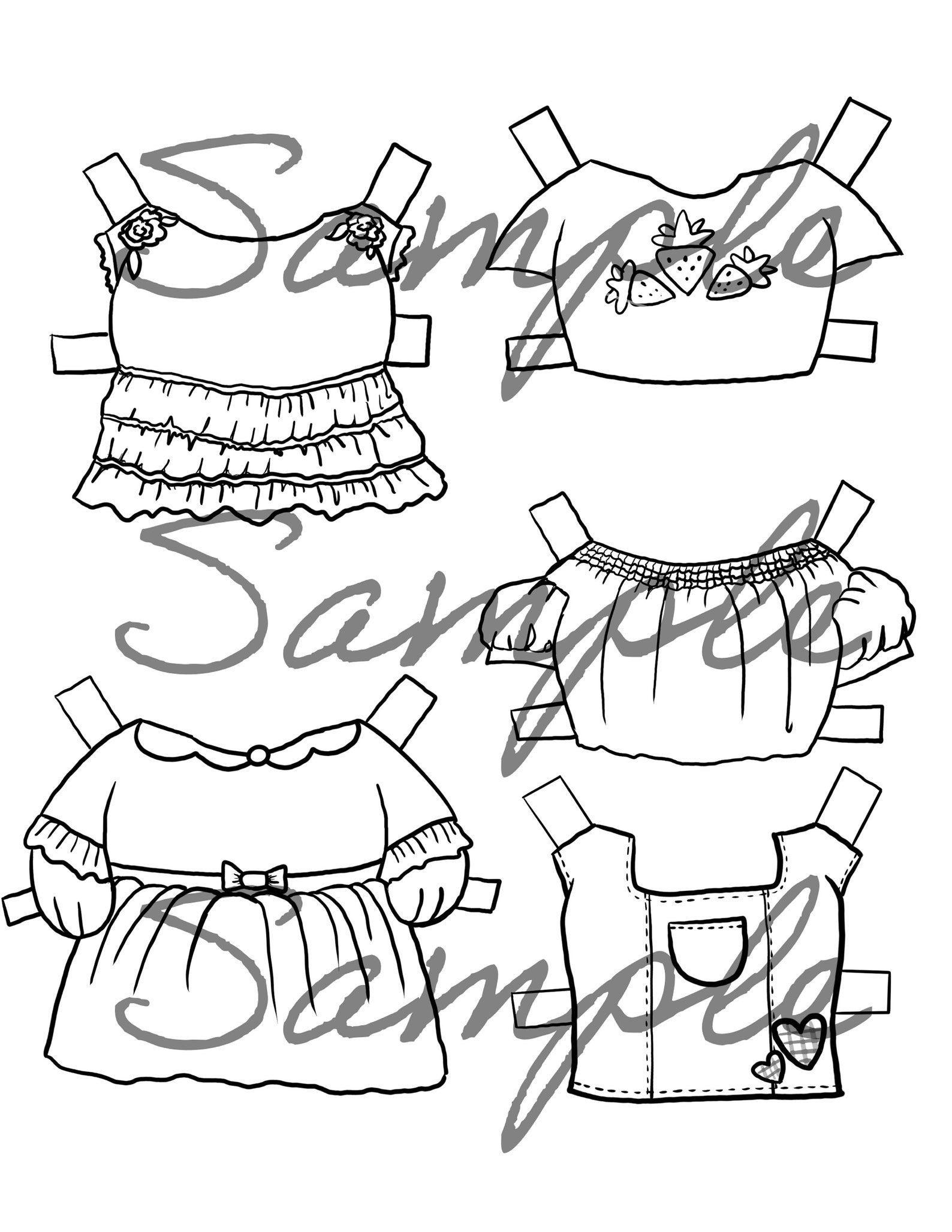 Printable Paper Doll - Posy the Cat - Etsy