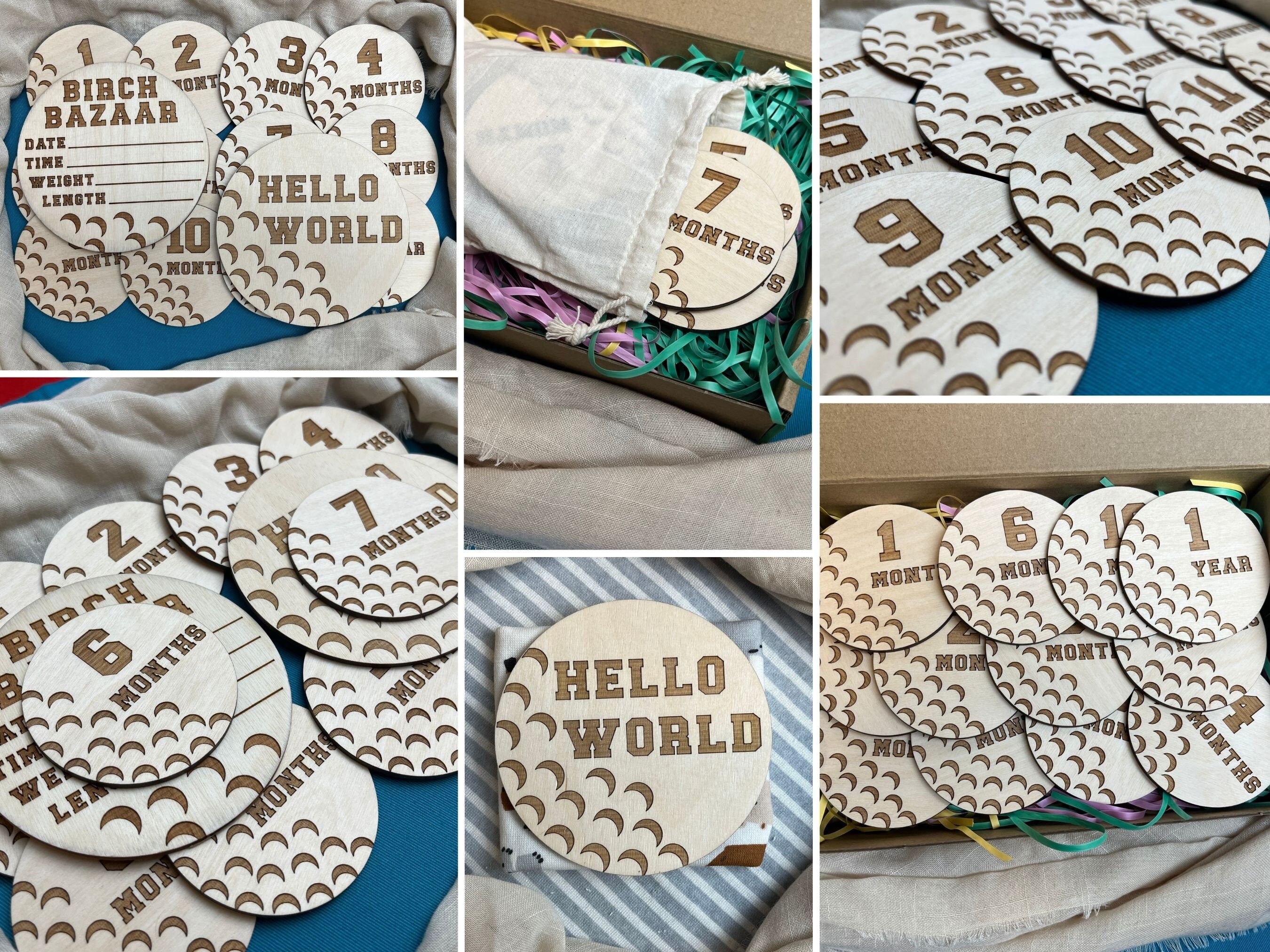 Golf Theme Monthly Milestone Markers - Capture Your Baby's First Year ...