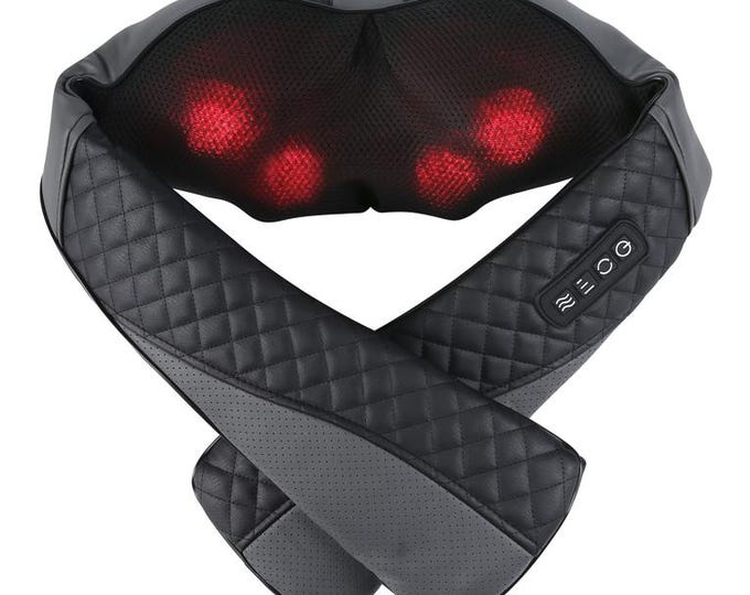 Resteck Shiatsu Massager for Neck and Back, Heat, Adjustable Levels ...