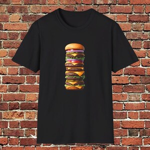 Super Stacked Cheeseburger T-shirt - Etsy