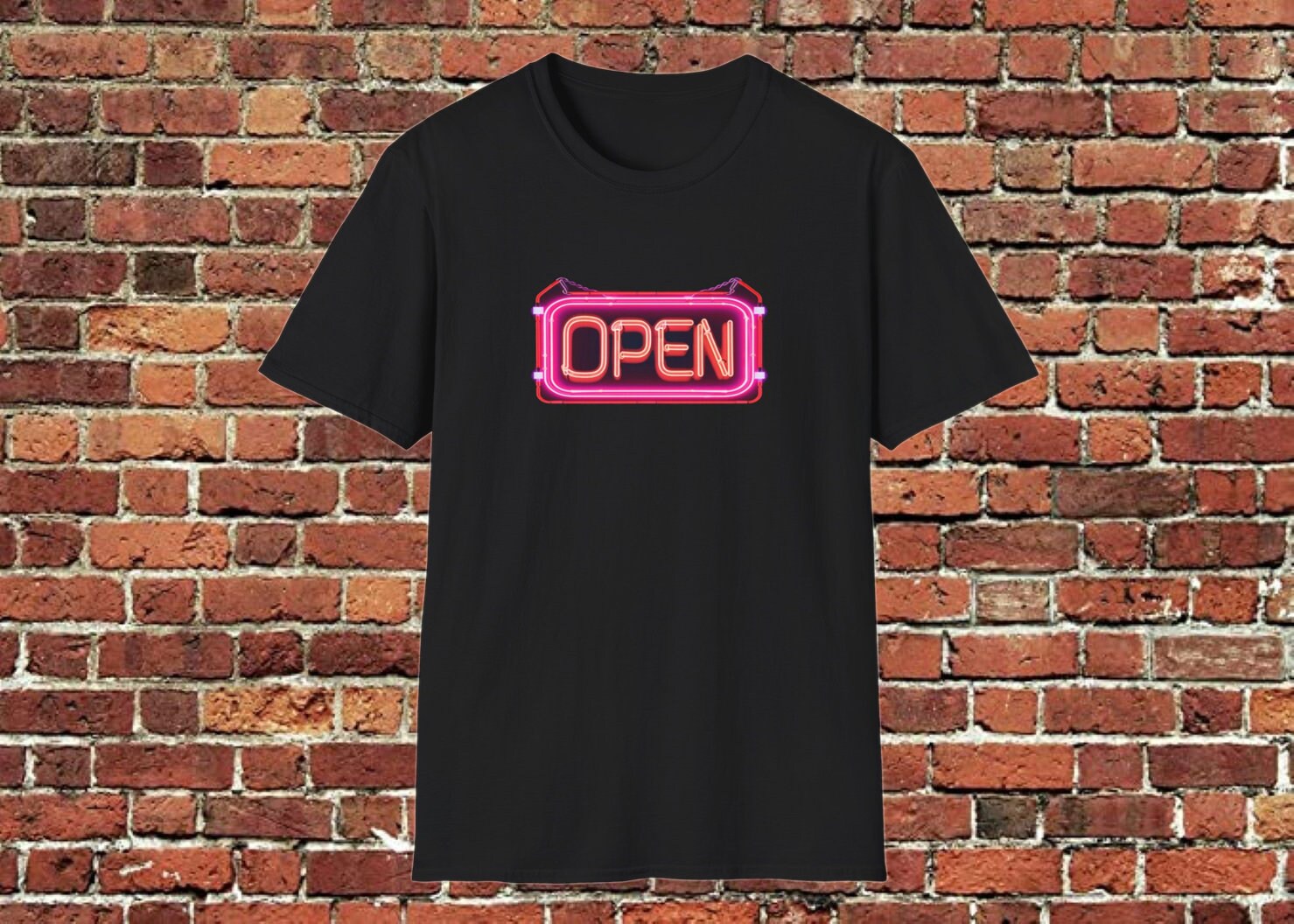 Open Sign T-shirt - Etsy