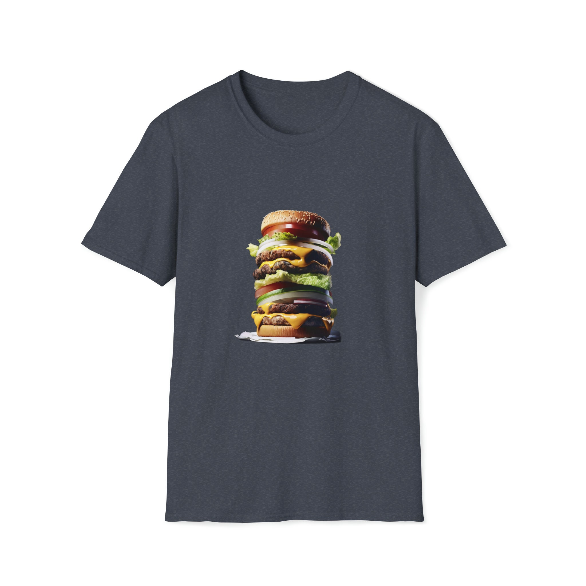 Super Stacked Cheeseburger T-shirt - Etsy
