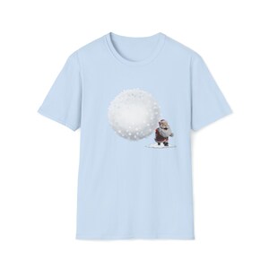 Santa Throwing Snowball T-shirt - Etsy