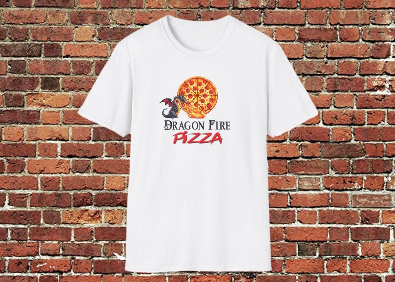 Dragon Fire Pizza T-shirt - Etsy