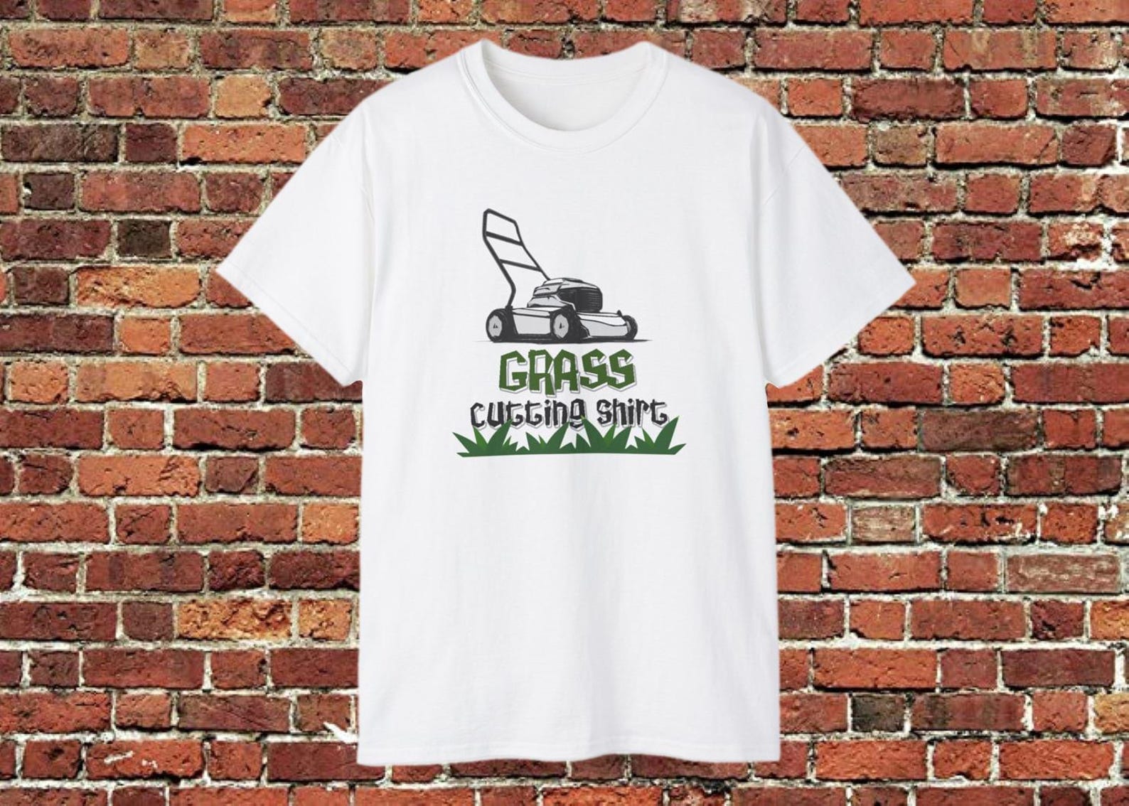 Grass Cutting T-shirt - Etsy