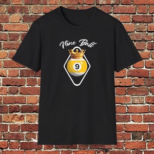 Pool 9 Ball T-shirt - Etsy