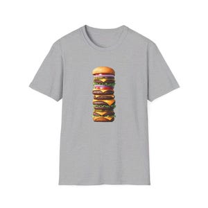Super Stacked Cheeseburger T-shirt - Etsy