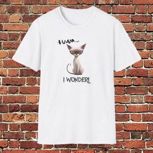 Cat Hmm I Wonder T-shirt - Etsy