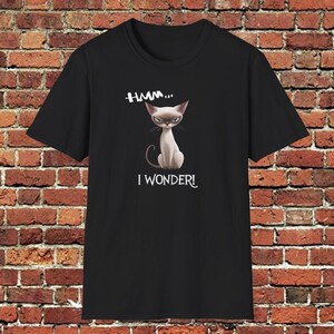 Cat Hmm I Wonder T-shirt - Etsy
