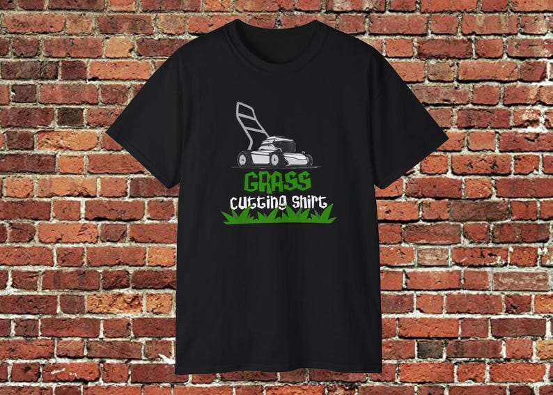 Grass Cutting T-shirt - Etsy