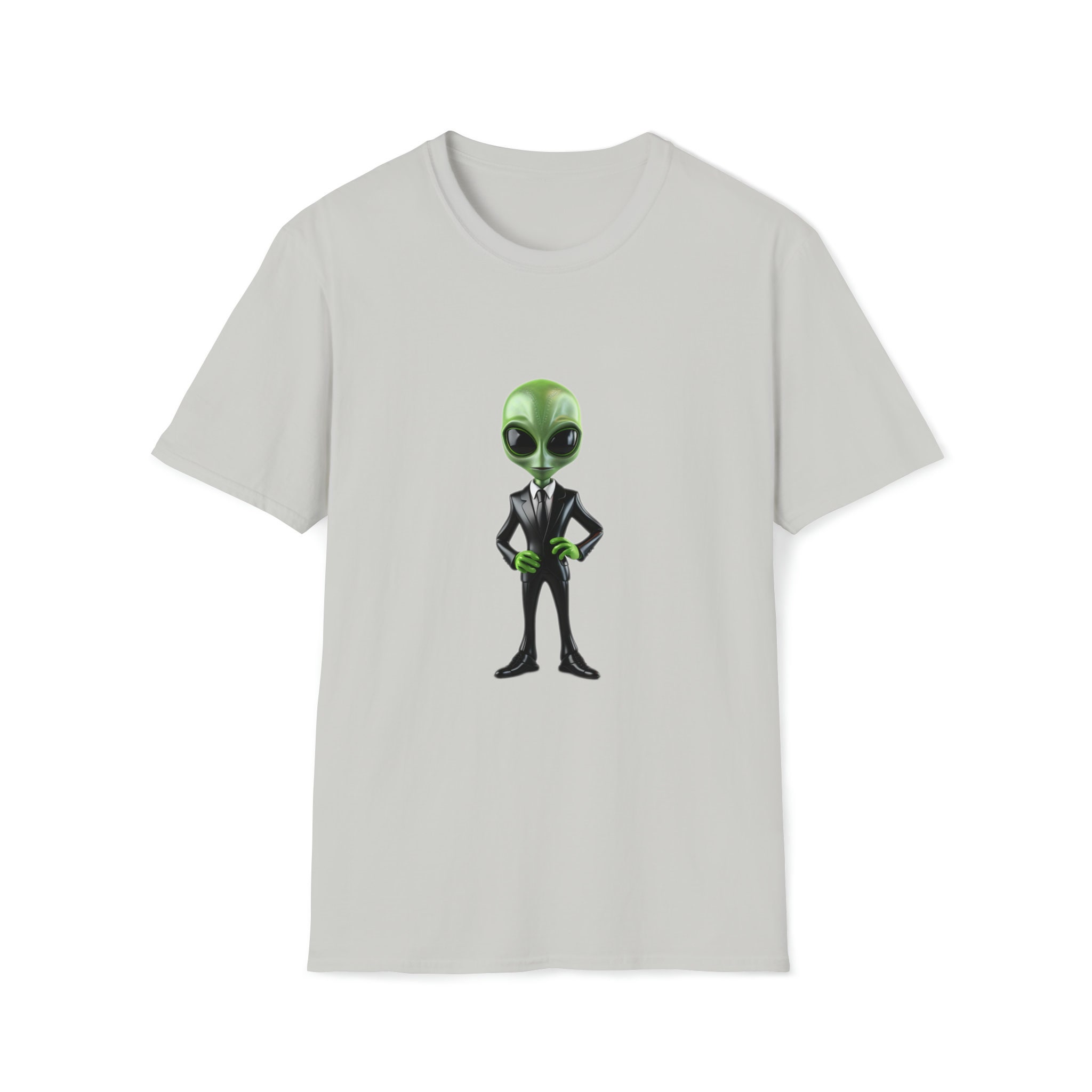 Alien in a Black Suit T-shirt - Etsy
