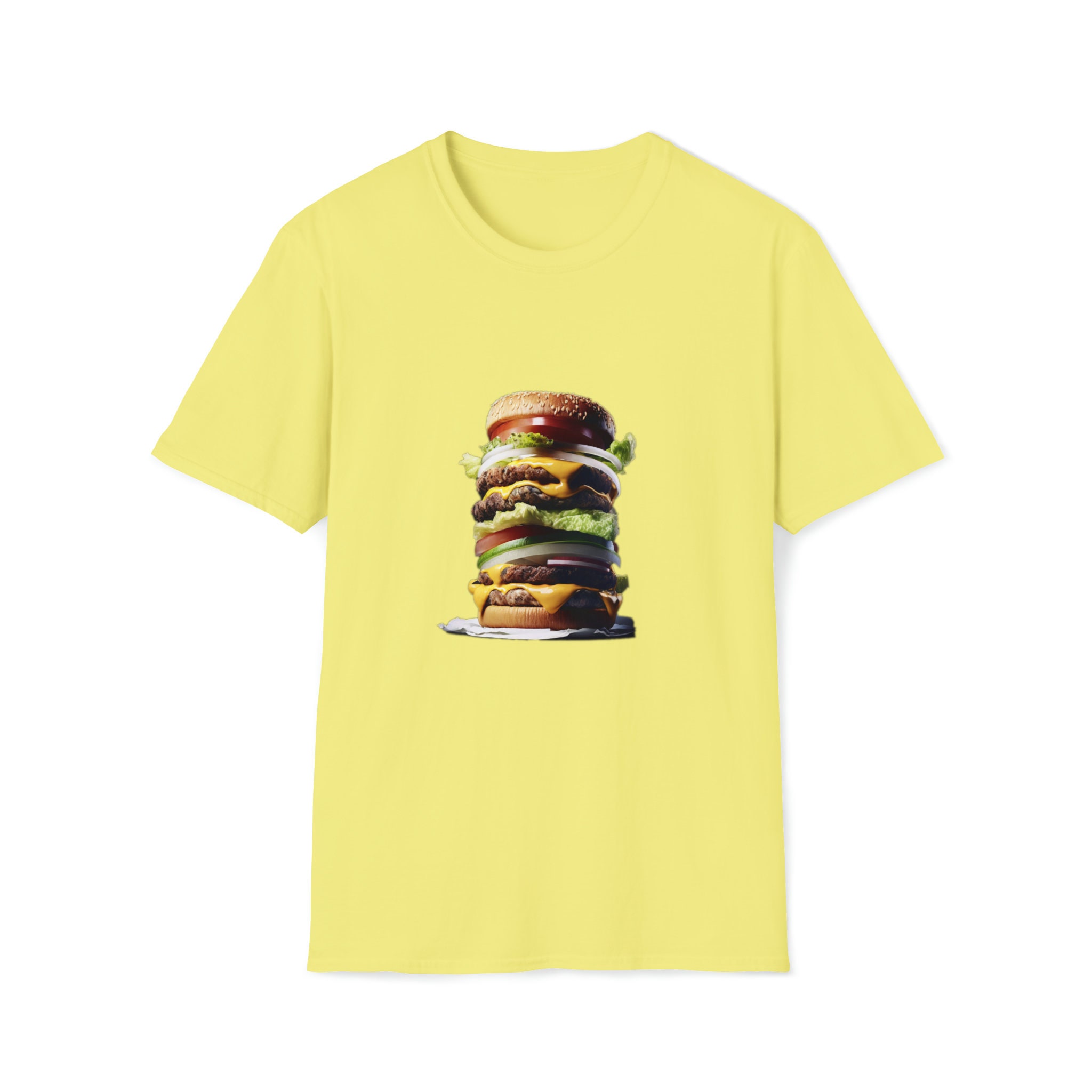 Super Stacked Cheeseburger T-shirt - Etsy