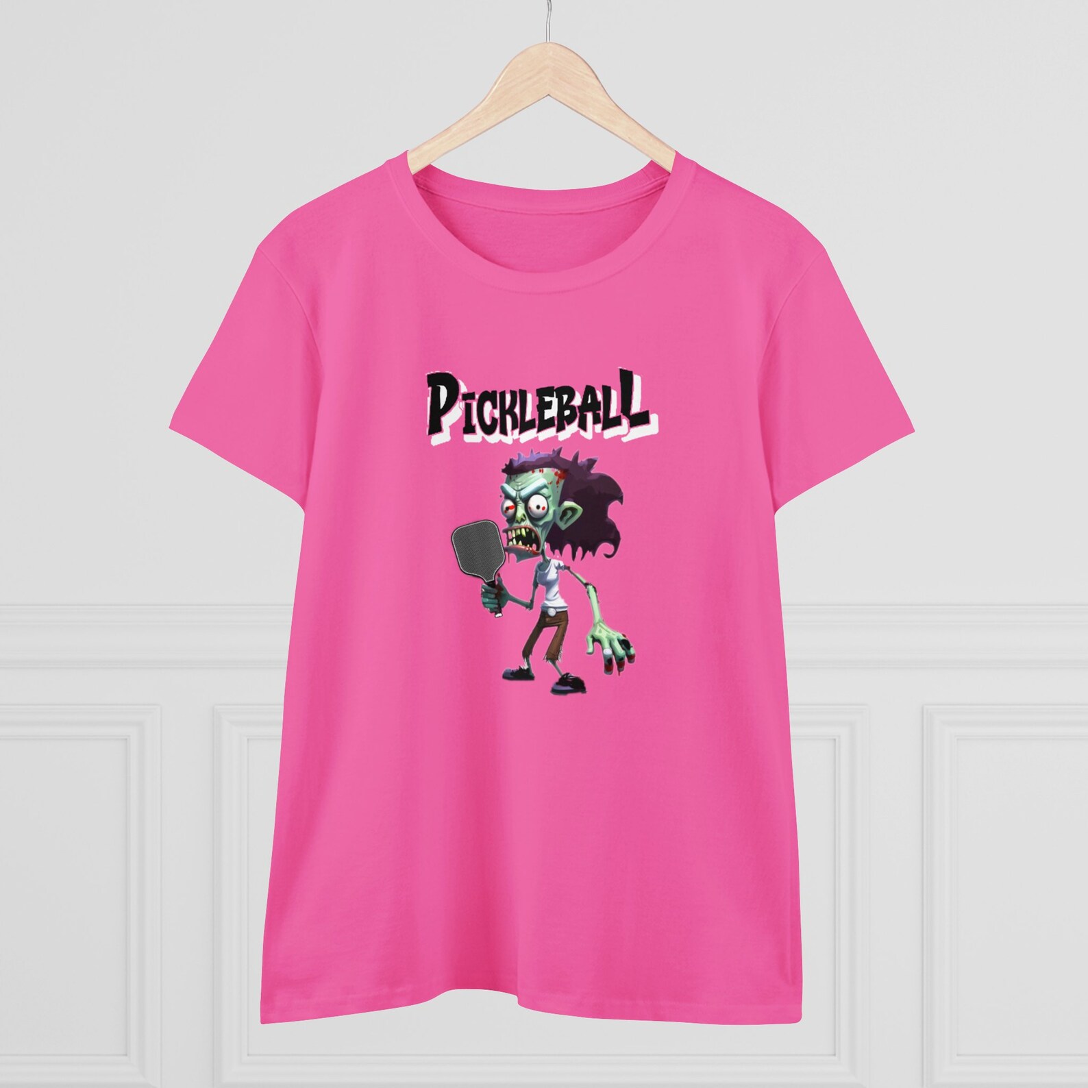 Zombie Woman Pickleball Women's T-shirt - Etsy
