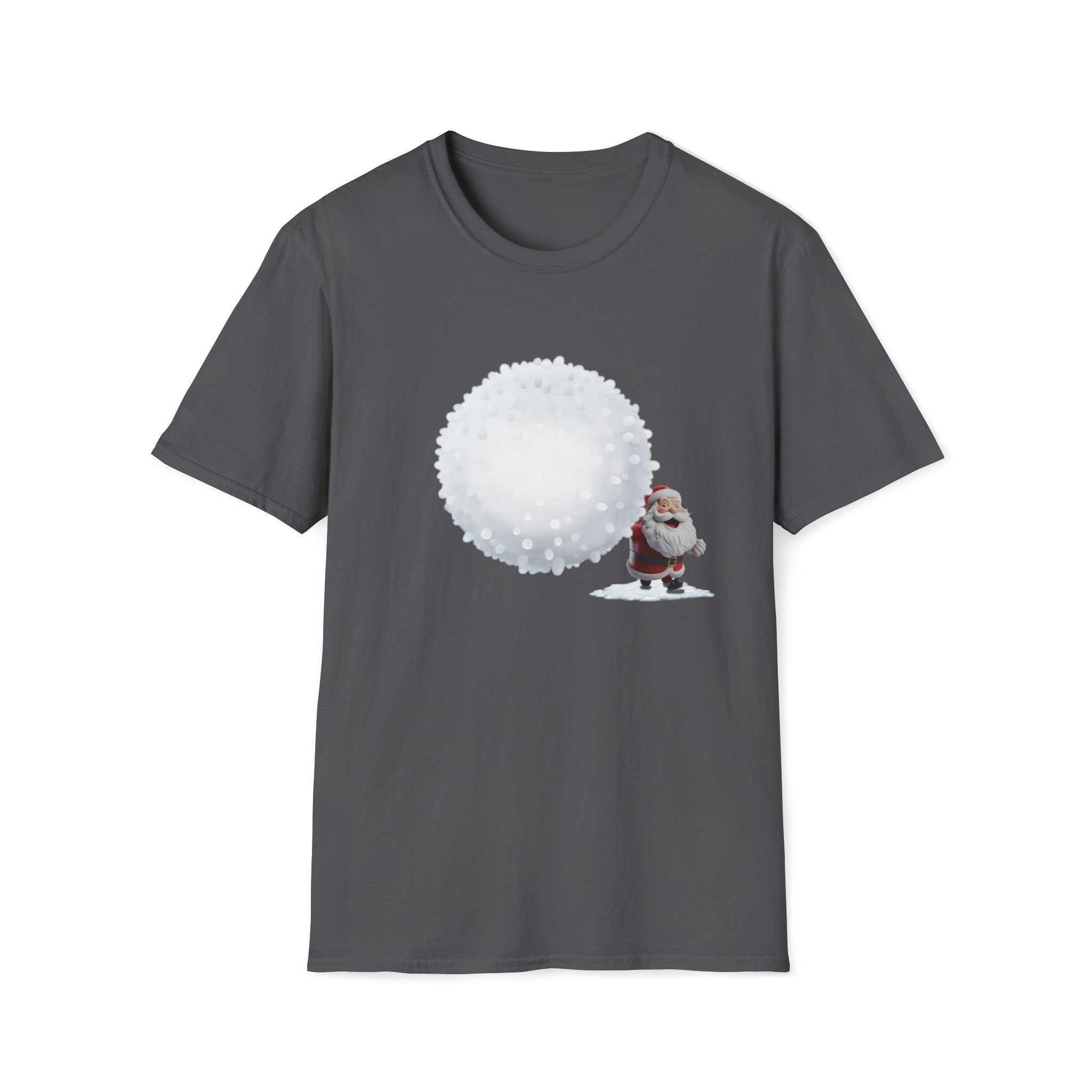 Santa Throwing Snowball T-shirt - Etsy