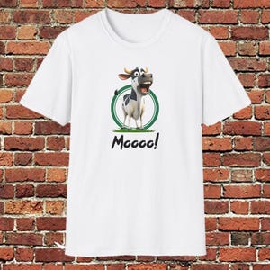 Cow Moo T-shirt - Etsy