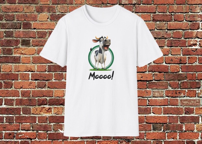 Cow Moo T-shirt - Etsy