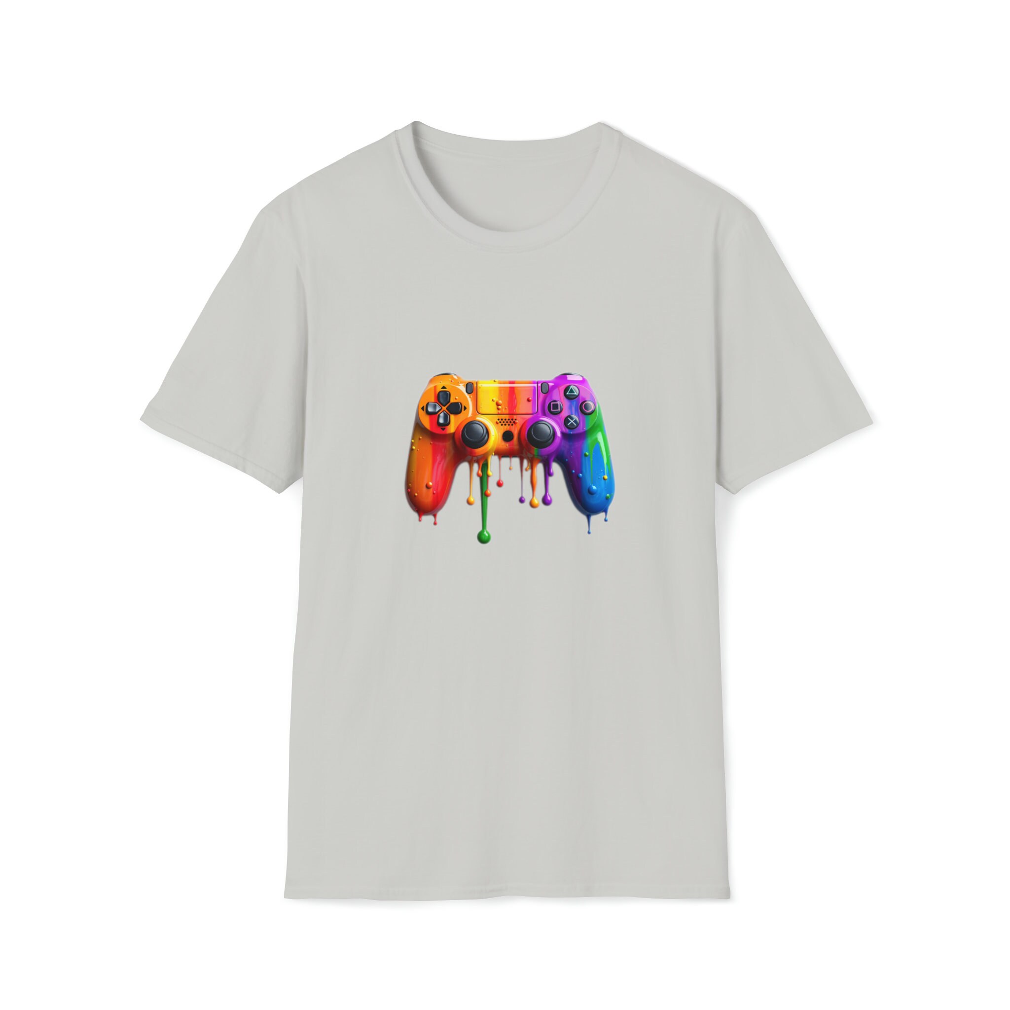 Game Controller Dripping Color T-shirt - Etsy