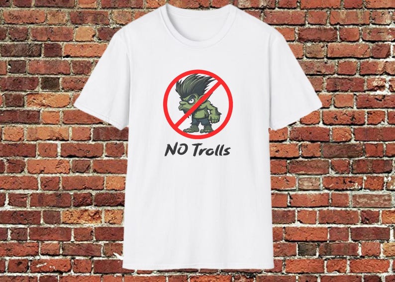 No Trolls T-shirt - Etsy