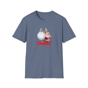 Santa Snowball T-shirt - Etsy