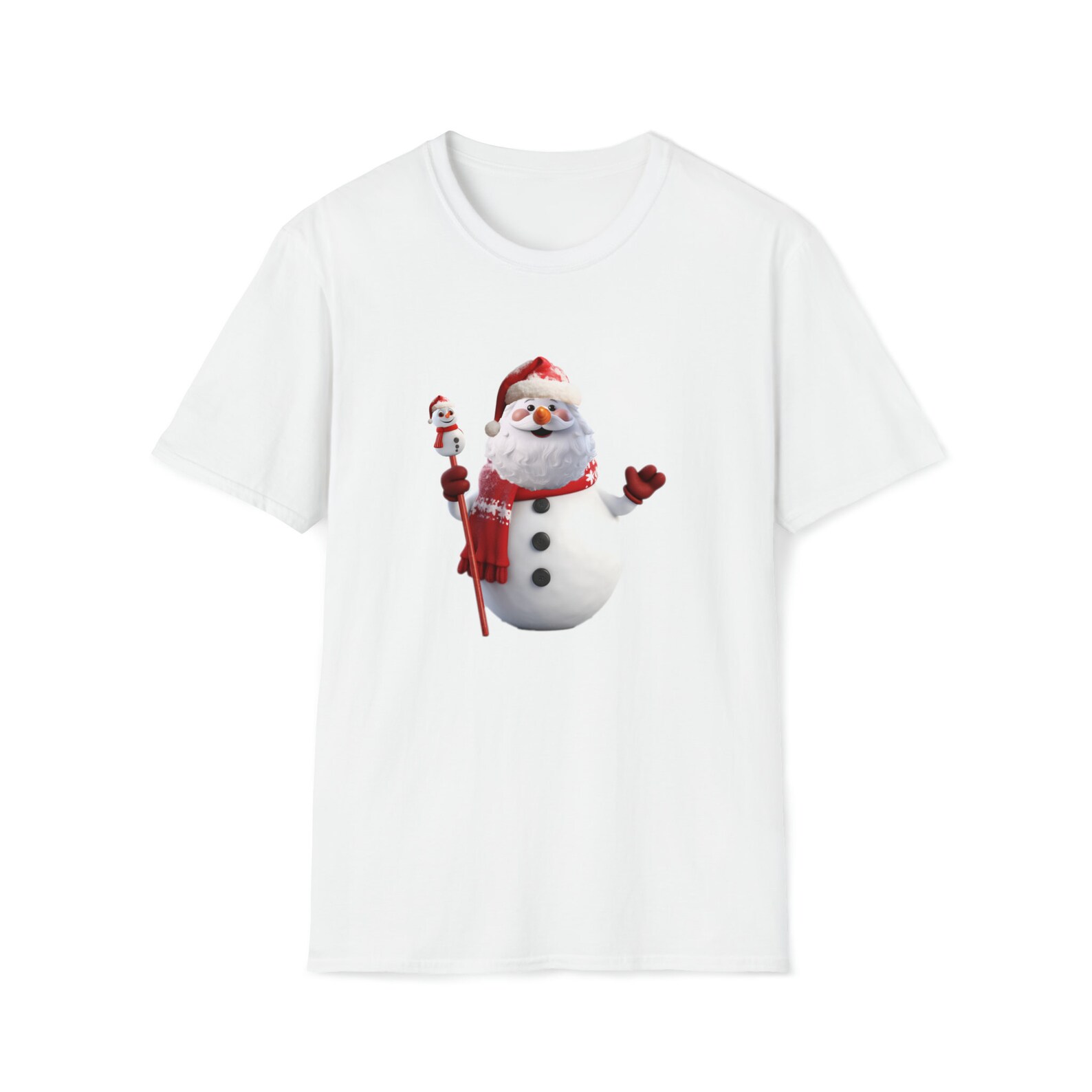 Santa Snowman T-shirt - Etsy