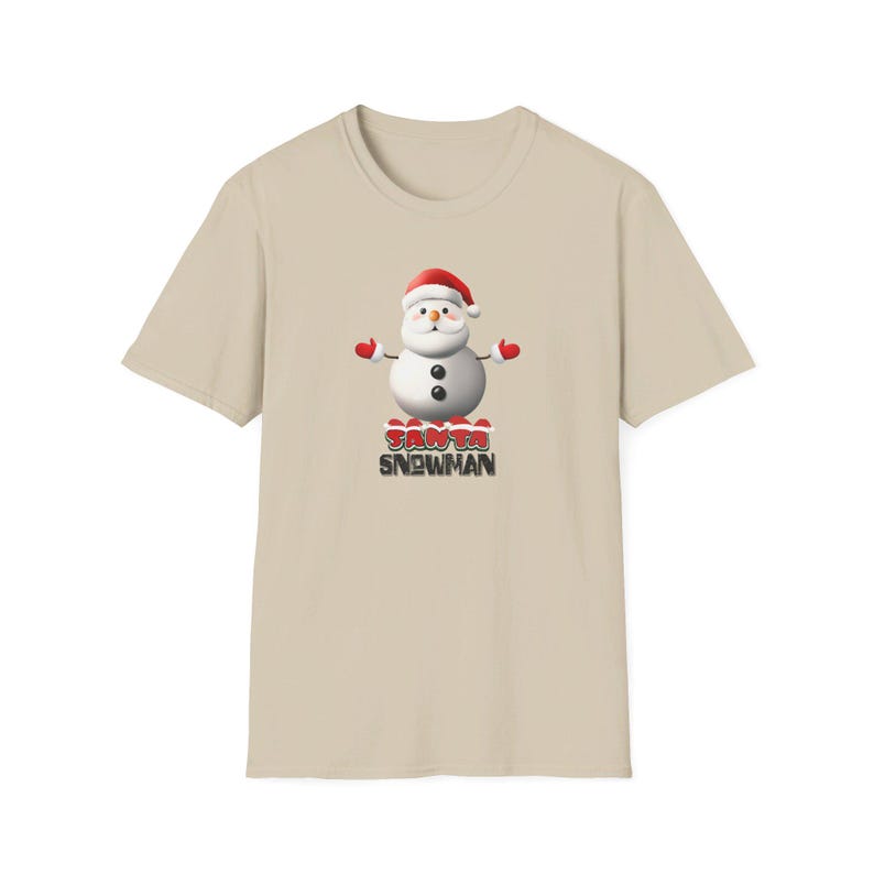 Santa Snowman T-shirt - Etsy