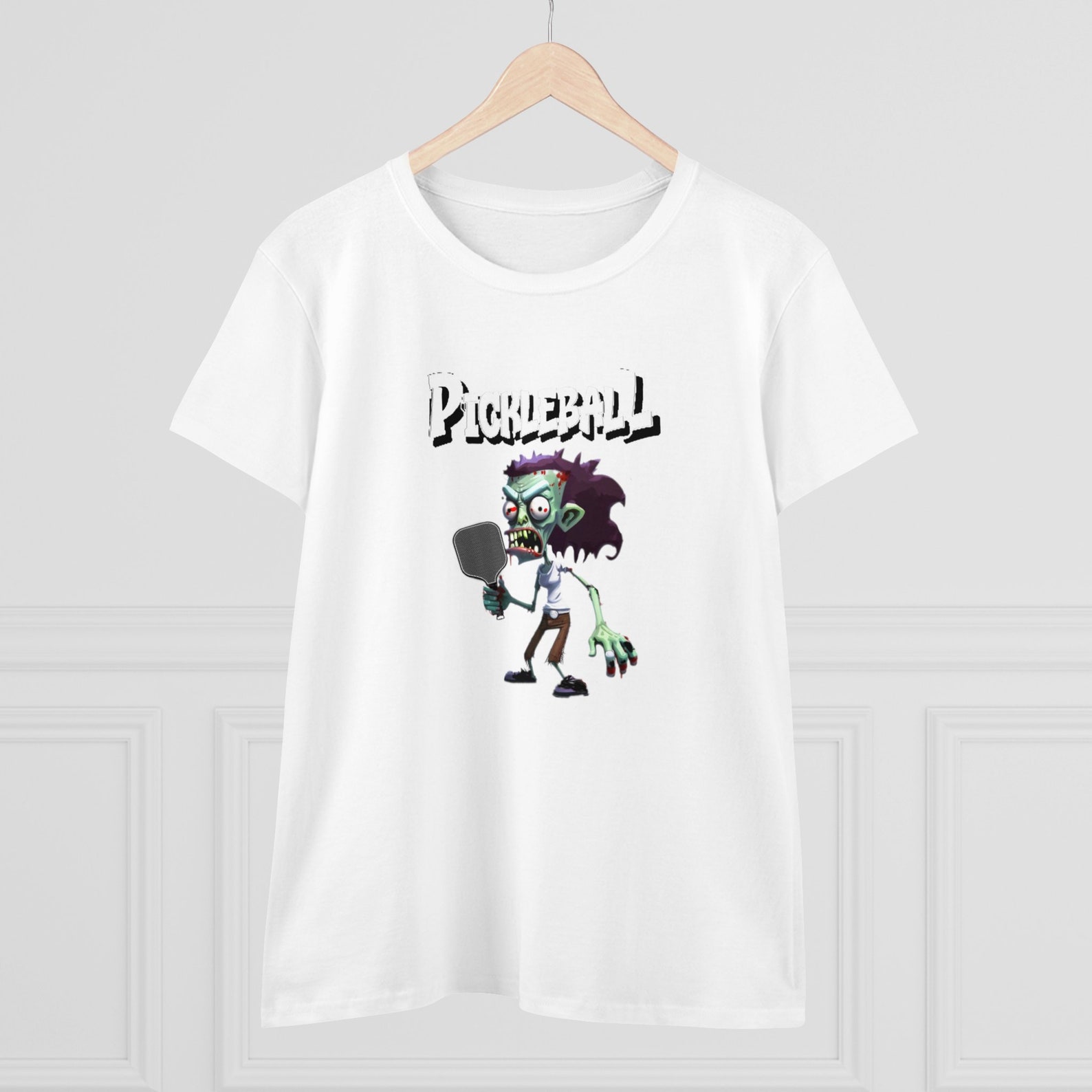 Zombie Woman Pickleball Women's T-shirt - Etsy
