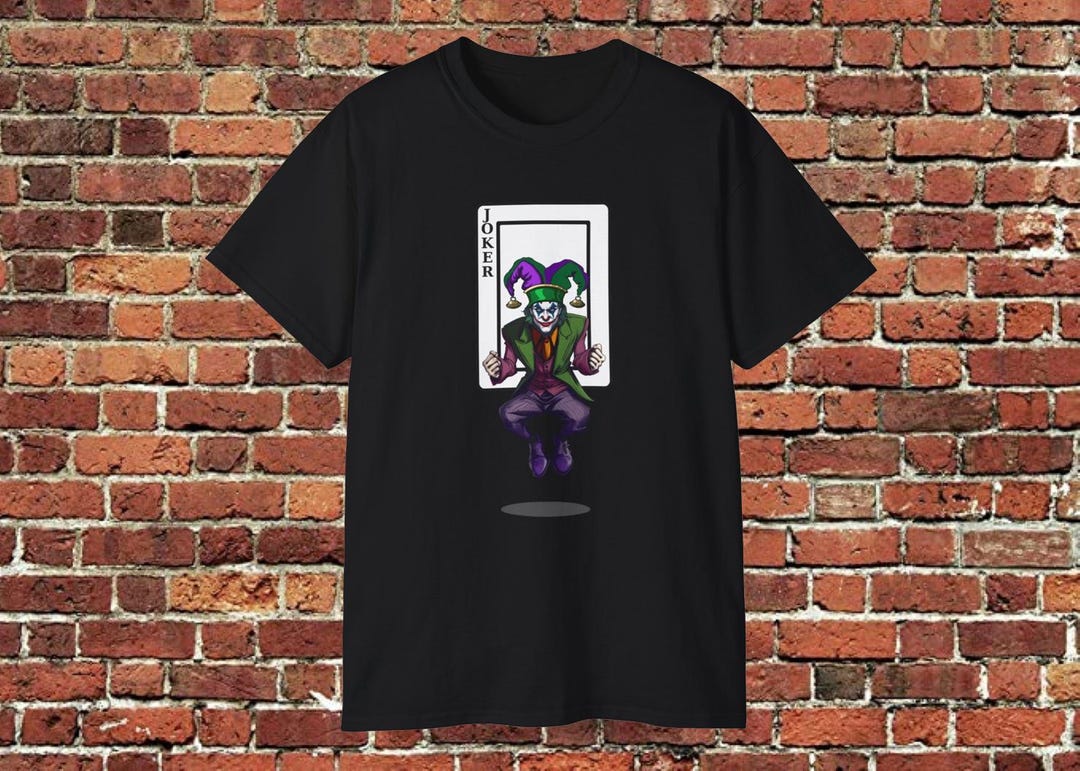Joker Jumping off Card T-shirt - Etsy