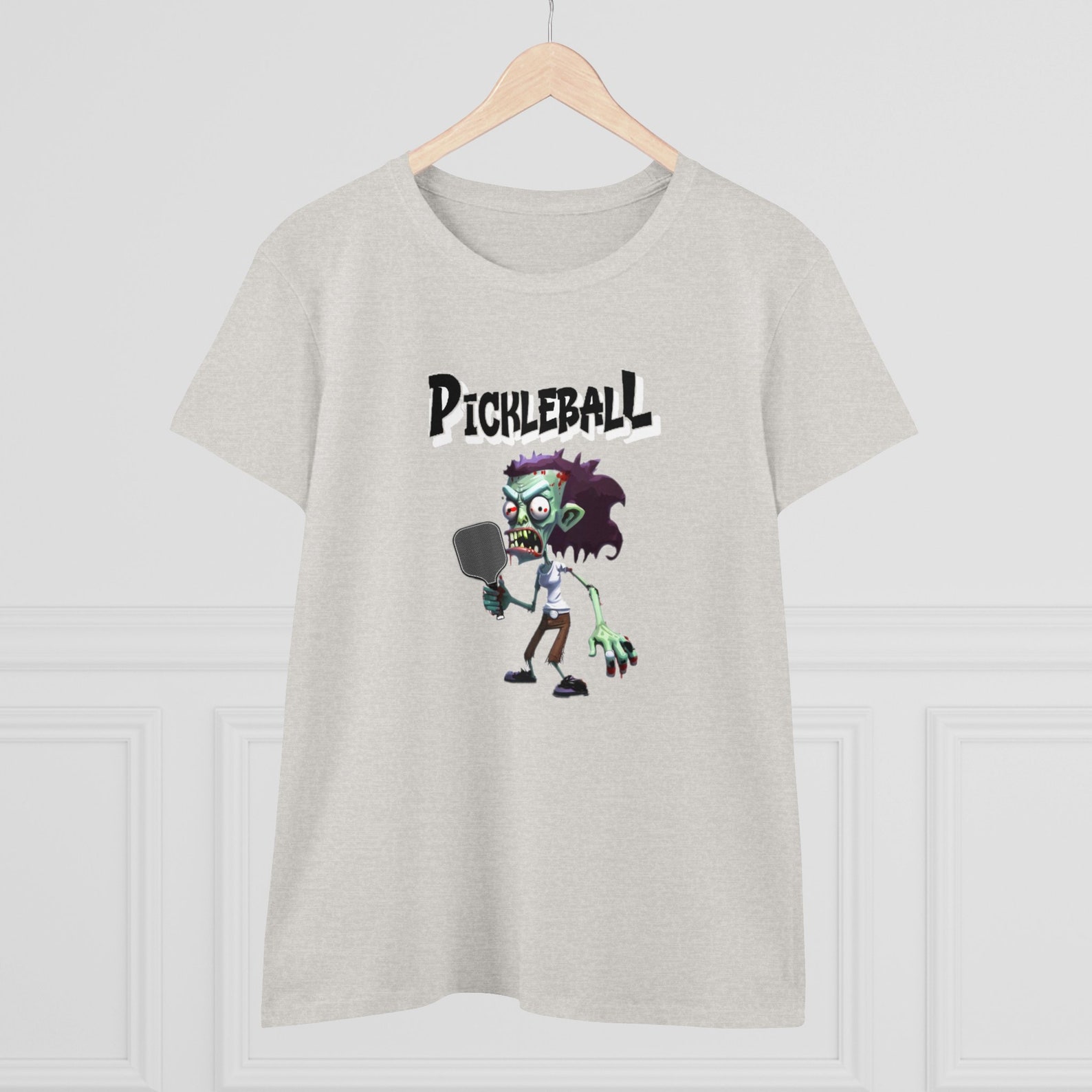 Zombie Woman Pickleball Women's T-shirt - Etsy