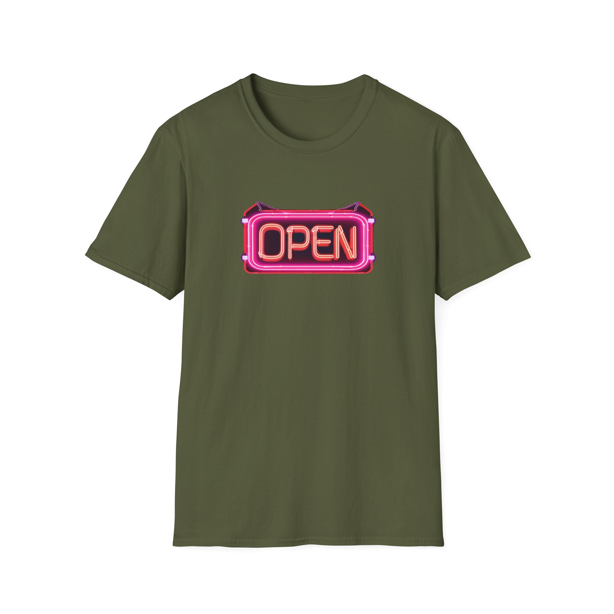Open Sign T-shirt - Etsy