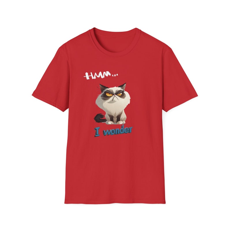 Cat Hmm I Wonder T-shirt - Etsy