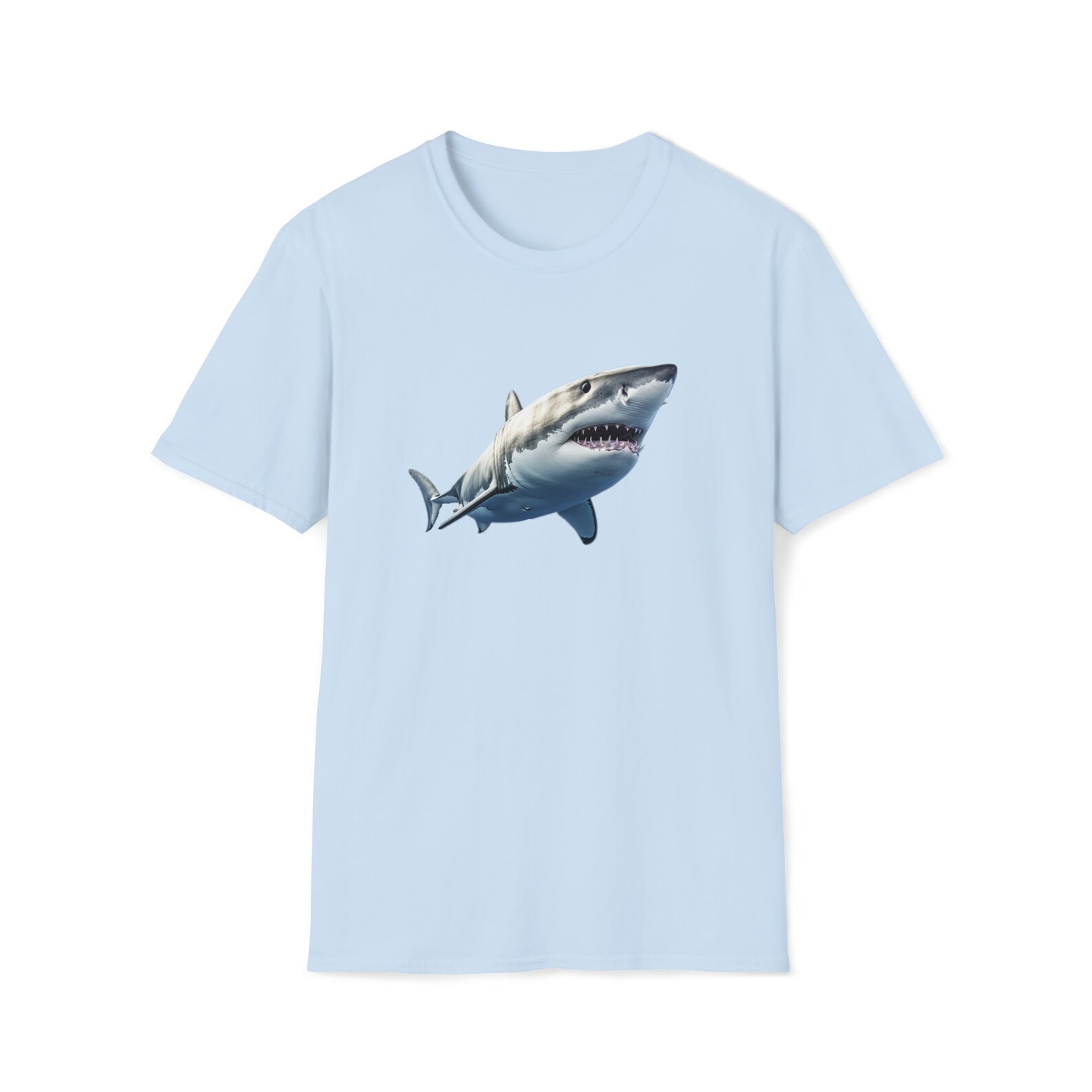 Great White Shark T-shirt - Etsy
