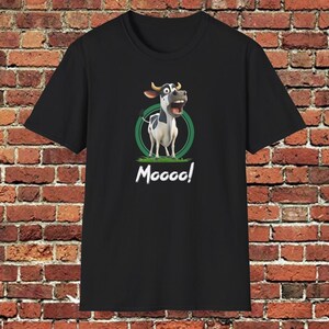 Cow Moo T-shirt - Etsy