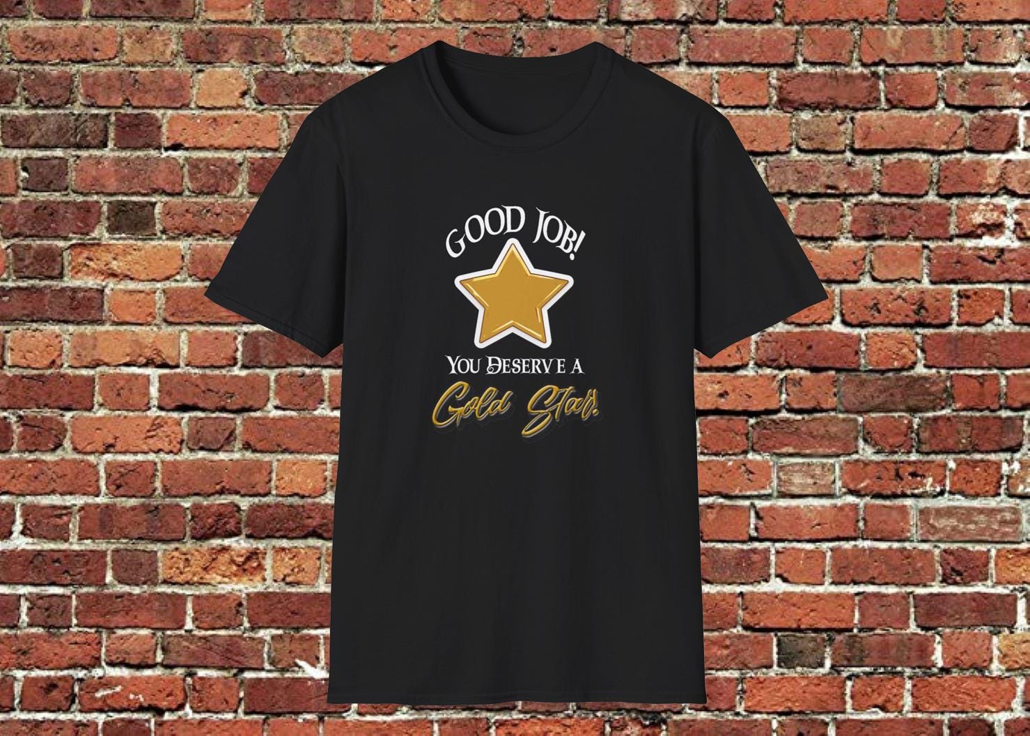 Gold Star T-shirt - Etsy